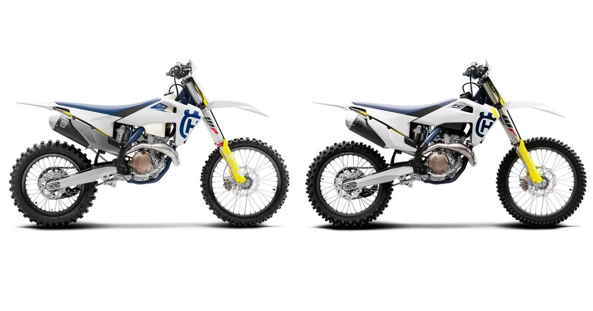 Motorrad Vergleich Husqvarna FX 350 2020 vs. Husqvarna FC 350 2019