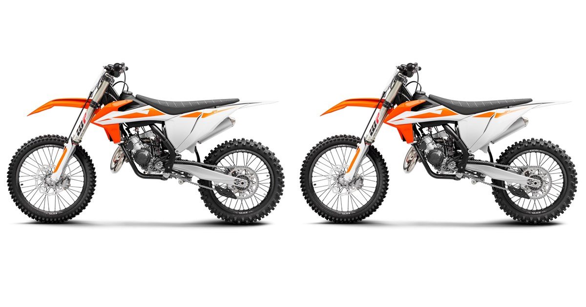 Motorrad Vergleich KTM 125 SX 2019 vs. KTM 150 SX 2019