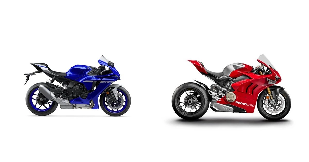 Motorrad Vergleich Yamaha R1 2021 vs. Ducati Panigale V4 R 2019
