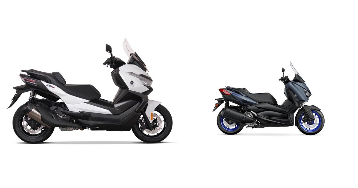 Motorrad Vergleich Voge SR4 350i ABS 2023 vs. Yamaha XMAX 300 2022
