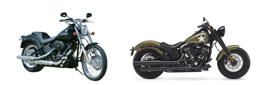Motorrad Vergleich Harley-Davidson Softail Night Train FXSTB 2007 vs ...