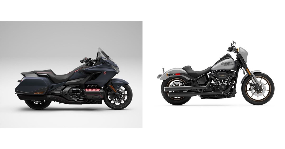 Honda GL 1800 Goldwing DCT 2022 vs Harley-Davidson Softail Low Rider S ...