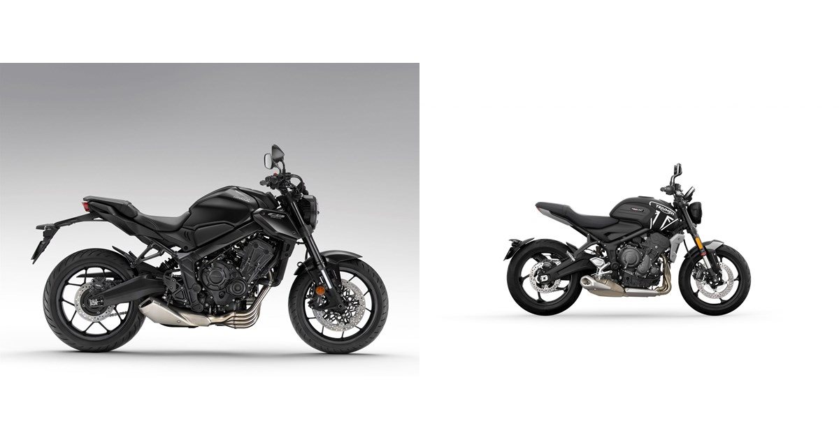 Comparaison des motos Honda CB650R 2023 VS. Triumph Trident 660 2022