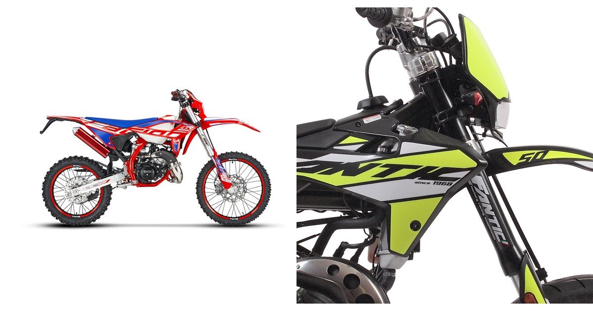 Beta RR 50 Enduro Racing 2021 vs Fantic 50M Performance 2019