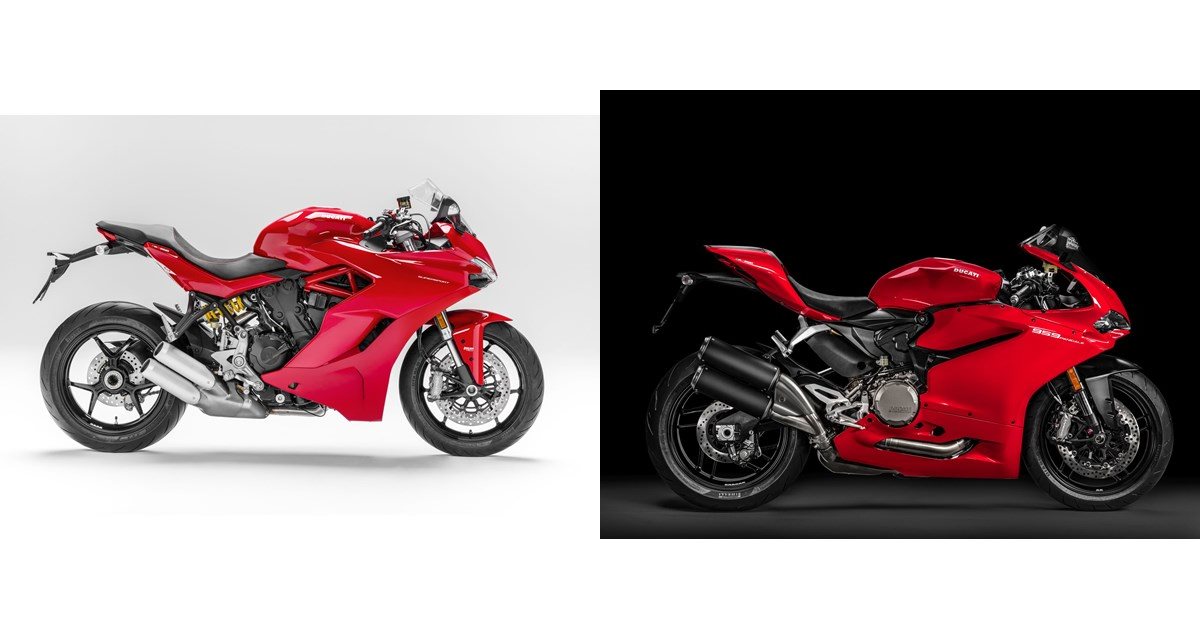 Ducati SuperSport 2017 vs Ducati 959 Panigale 2019