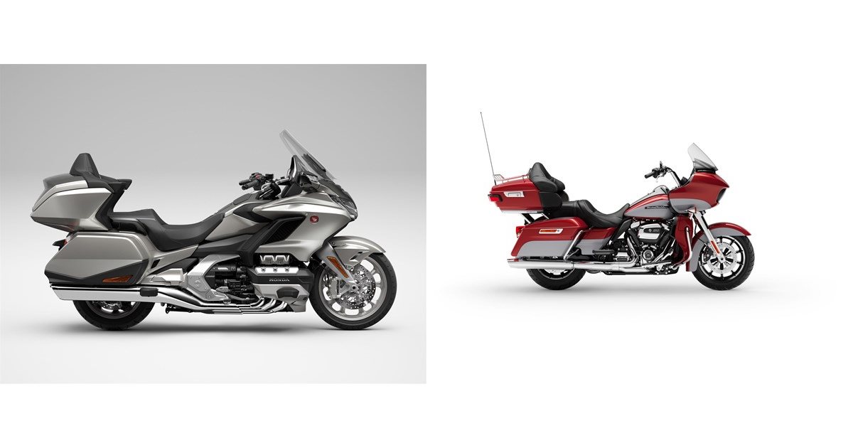 Honda GL 1800 Goldwing Tour DCT 2023 vs Harley-Davidson Road Glide ...