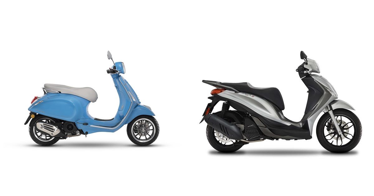 Motorrad Vergleich Vespa Primavera 125 I E 3v 2018 Vs Piaggio Medley