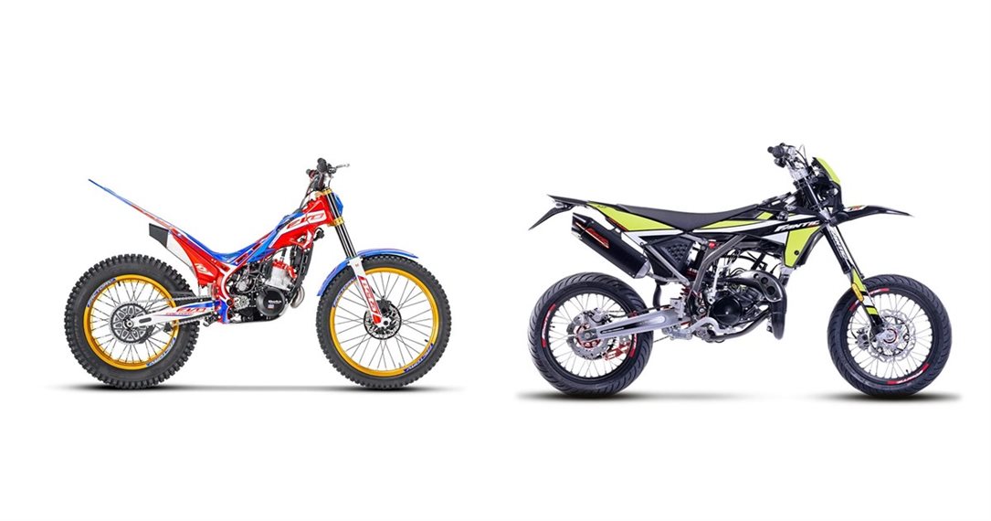 Motorrad Vergleich Beta Evo 125 2T Factory 2022 vs. Fantic XM 50 ...