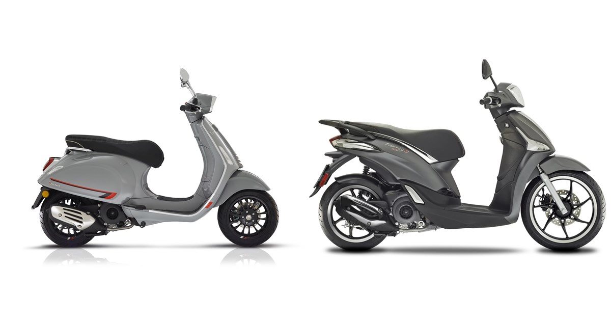 Motorrad Vergleich Vespa Sprint 125 Sport Iget 2021 Vs Piaggio Liberty