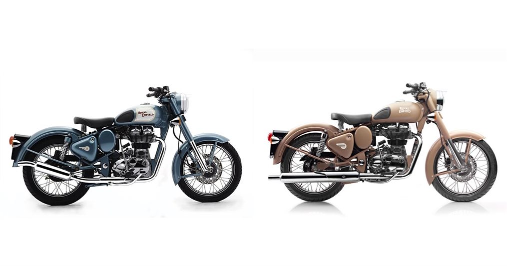 Royal Enfield Bullet 500 Classic EFI 2014 vs Royal Enfield Classic 500 ...