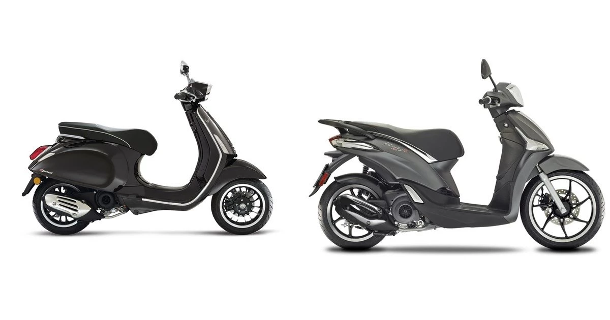 Motorrad Vergleich Vespa Sprint 125 iGET 2021 vs. Piaggio Liberty 125 S 2021
