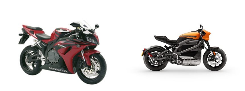 Motorrad Vergleich Honda CBR1000RR Fireblade 2006 vs. Harley-Davidson ...
