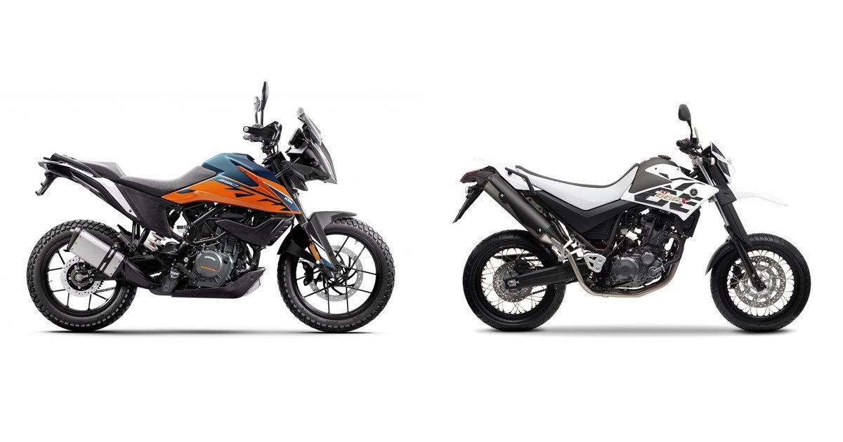 Motorrad Vergleich KTM 390 Adventure 2022 vs. Yamaha XT 660X 2014