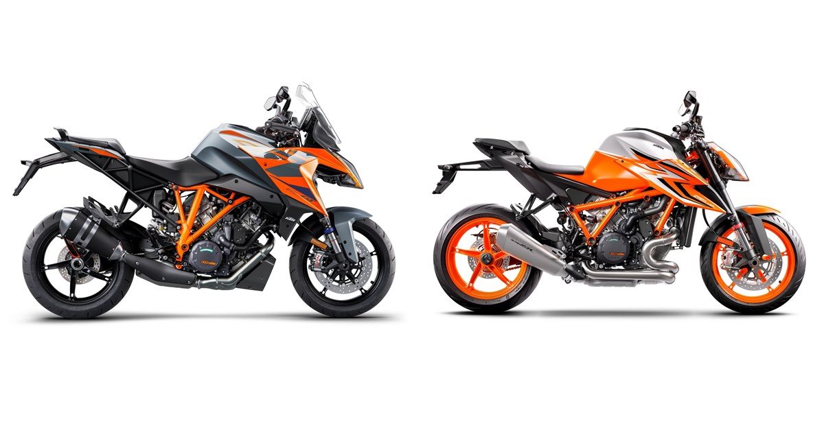 Motorrad Vergleich KTM 1290 Super Duke GT 2022 vs. KTM 1290 Super Duke R 2023
