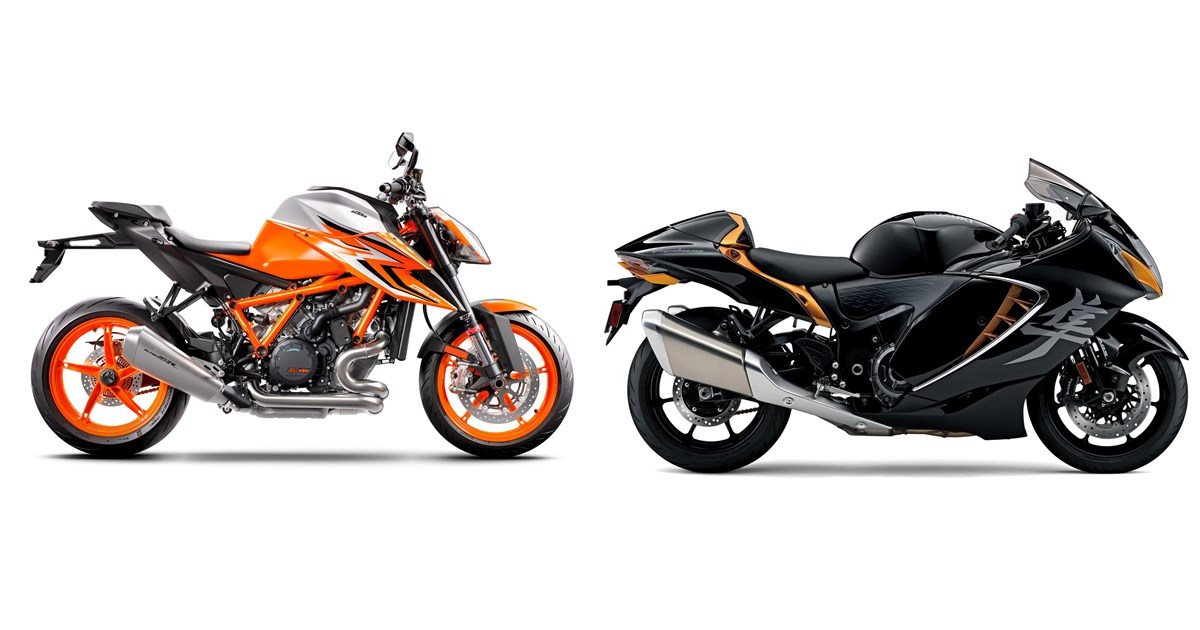 KTM 1290 Super Duke R 2022 vs Suzuki GSX 1300 R Hayabusa 2022