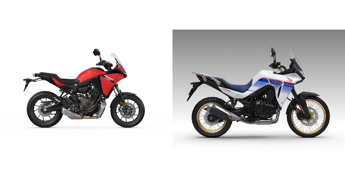 Motorrad Vergleich Yamaha Tracer 7 2022 vs. Honda XL750 Transalp 2023
