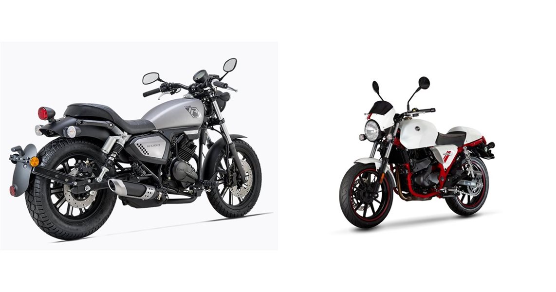 Motorrad Vergleich Keeway K-Light 125 2022 vs. Sym Wolf CR 300i 2022