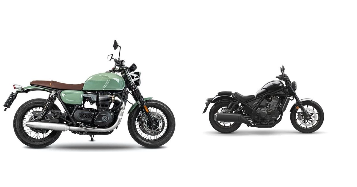 Motorrad Vergleich Brixton Cromwell 1200 2022 vs. Honda CMX1100 Rebel 2021