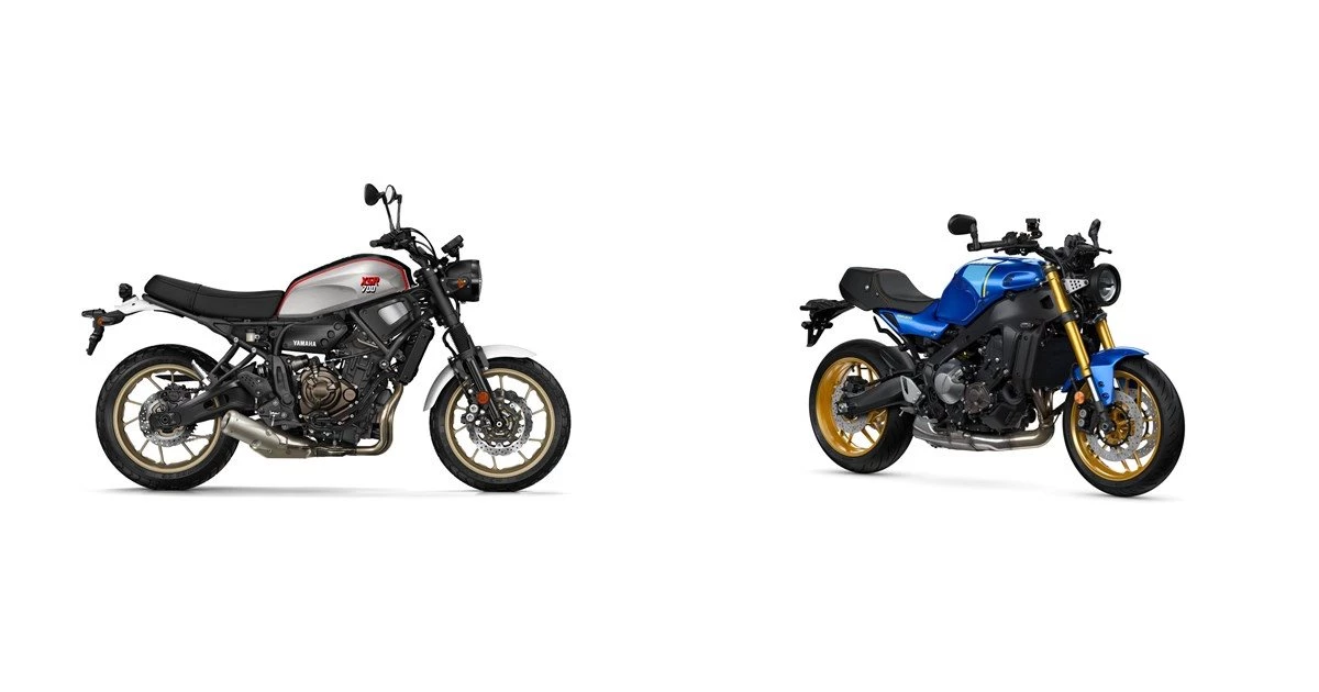 Motorrad Vergleich Yamaha XSR700 XTribute 2021 vs. Yamaha XSR900 2022