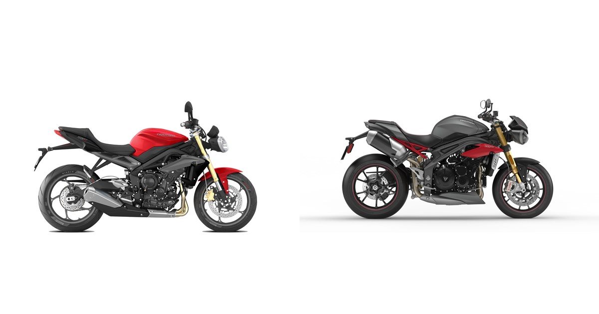 Motorrad Vergleich Triumph Street Triple 2015 vs. Triumph Speed Triple ...
