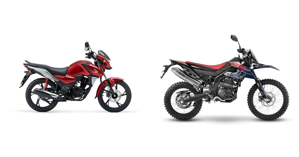 Motorrad Vergleich Honda CB125F 2022 vs. Aprilia RX 125 2022