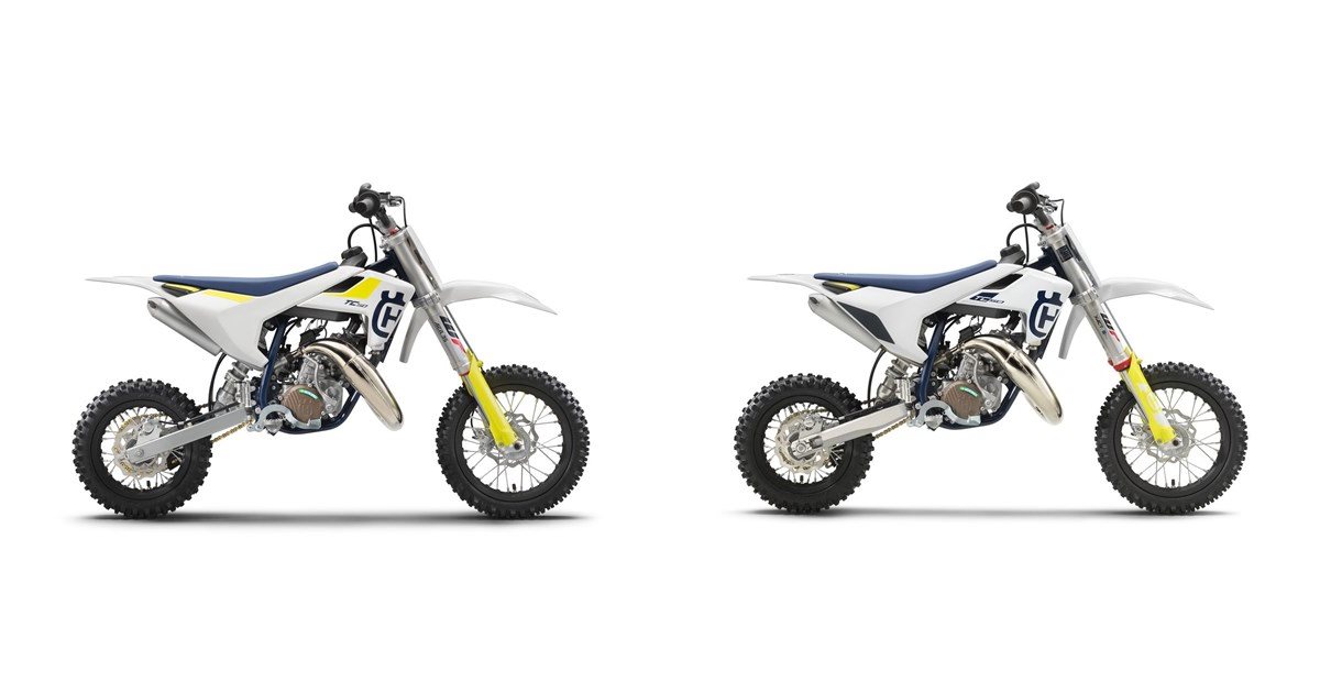 Motorrad Vergleich Husqvarna TC 50 2019 vs. Husqvarna TC 50 2020