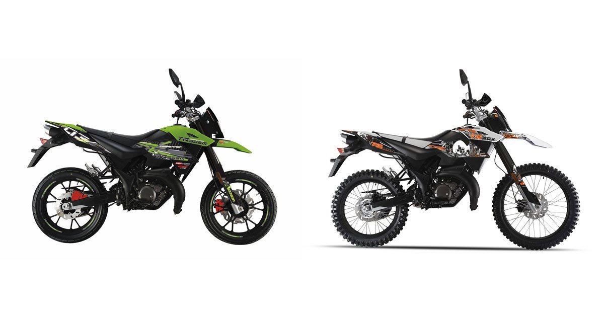 Motorrad Vergleich KSR Moto TR 50 SM Competition 2019 vs. KSR Moto TR ...
