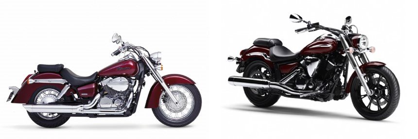 Motorrad Vergleich Honda VT 750 Shadow 2005 vs. Yamaha XVS 950 A 2009