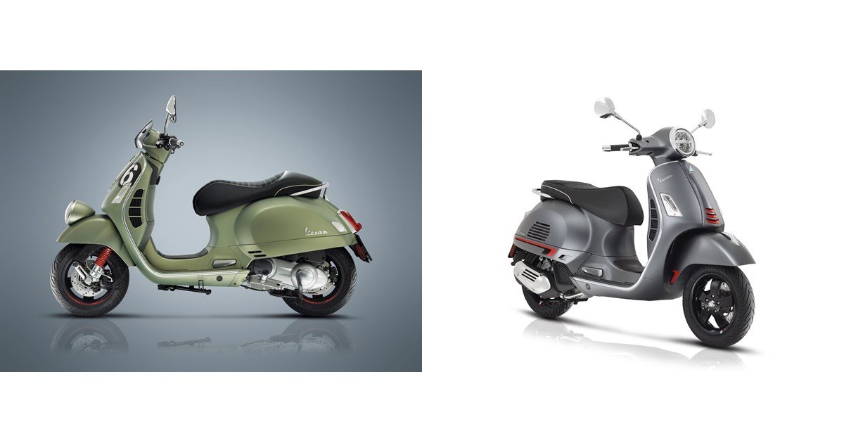 Motorrad Vergleich Vespa GTV 300 Special Edition Sei Giorni Euro4 2018 vs. Vespa GTS 125 i.e ...