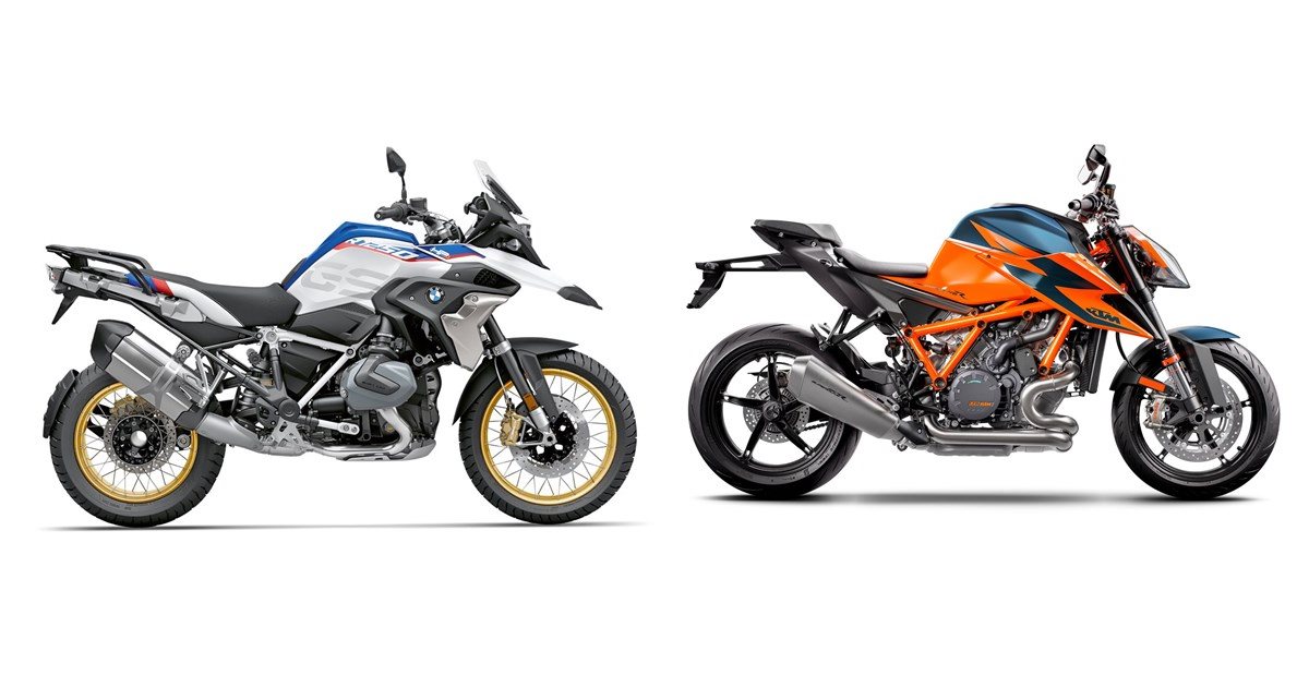 Motorrad Vergleich BMW R 1250 GS 2022 vs. KTM 1290 Super Duke R 2020