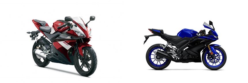 Motorrad Vergleich Yamaha R125 2010 vs. Yamaha R125 2019
