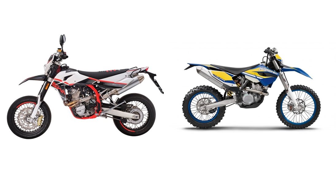 Motorrad Vergleich SWM SM 500 R 2022 vs. Husaberg FE 350 2013