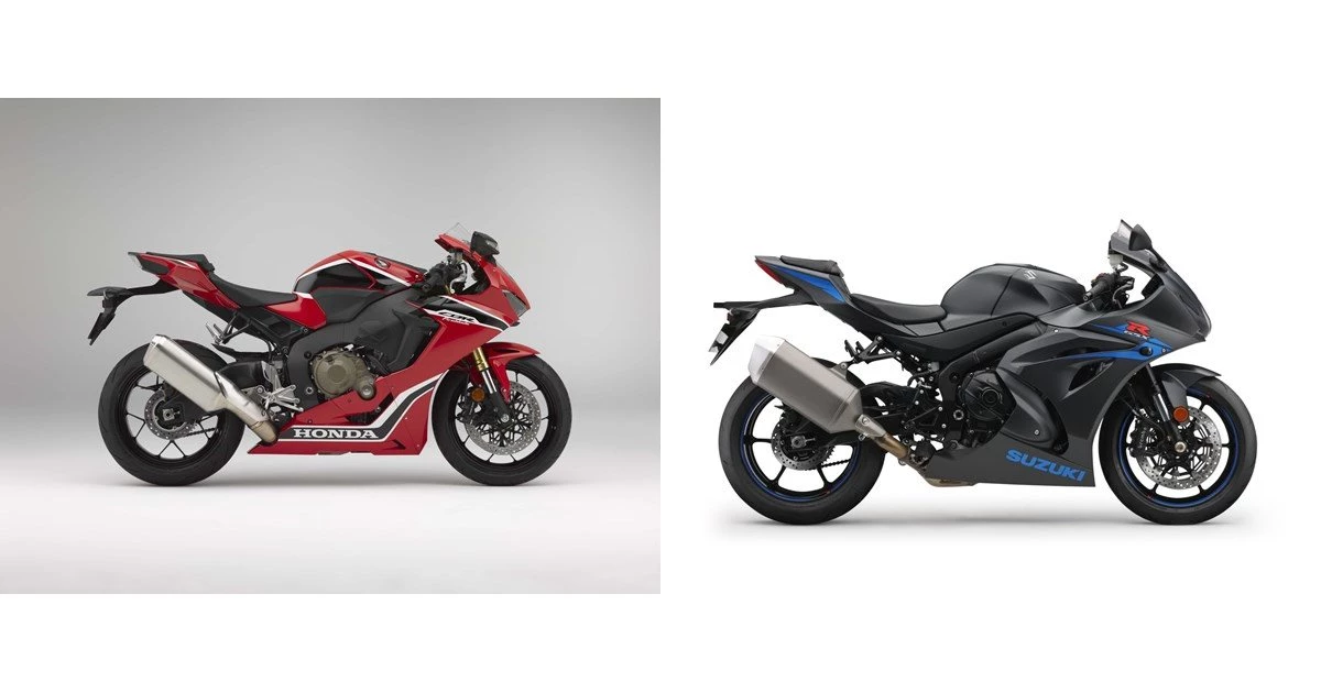 Honda CBR1000RR Fireblade 2018 vs Suzuki GSX-R 1000 2019