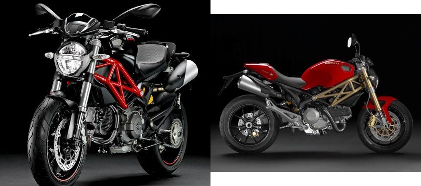 Motorrad Vergleich Ducati Monster 796 2010 vs. Ducati Monster 796 2014