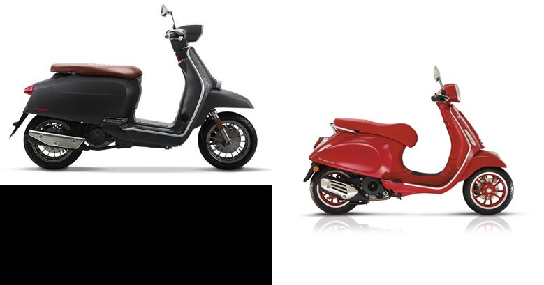 Motorrad Vergleich Lambretta V125 Special 2021 vs. Vespa Primavera 125 (RED) 2021