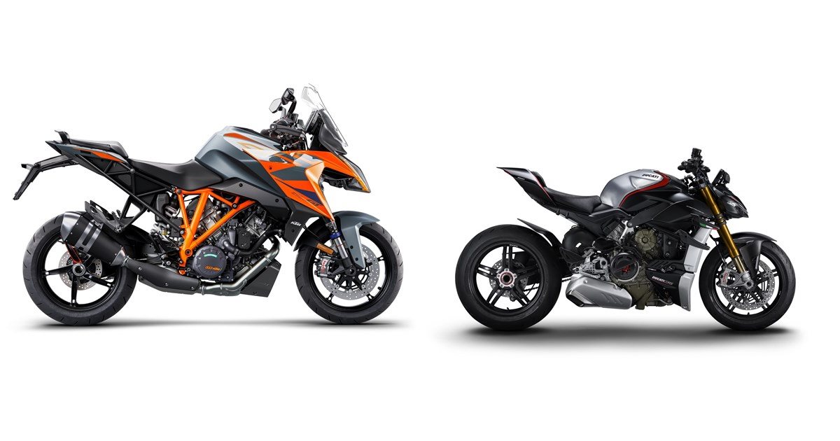 KTM 1290 Super Duke GT 2022 vs Ducati Streetfighter V4 SP 2022