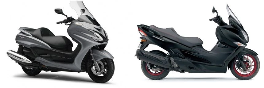 Motorrad Vergleich Yamaha Majesty 400 2010 vs. Suzuki Burgman 400 2019