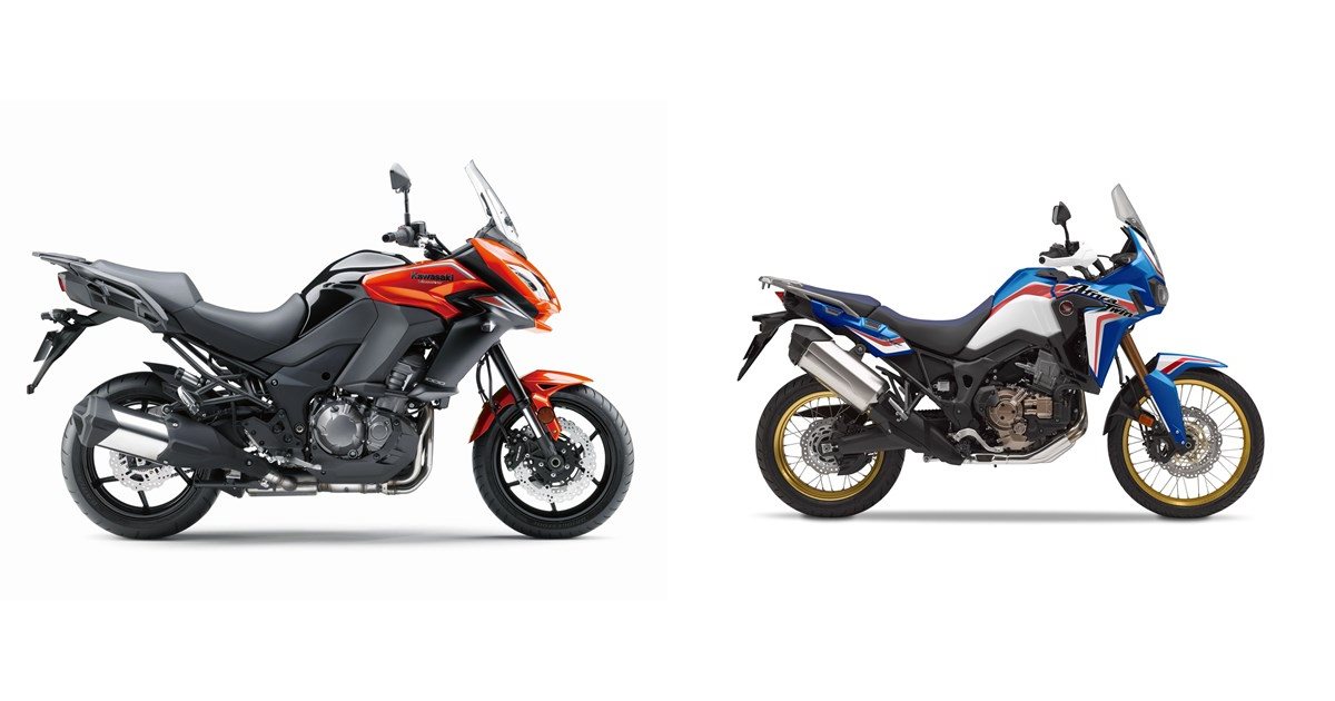 Motorrad Vergleich Kawasaki Versys 1000 2017 vs. Honda CRF1000L Africa ...