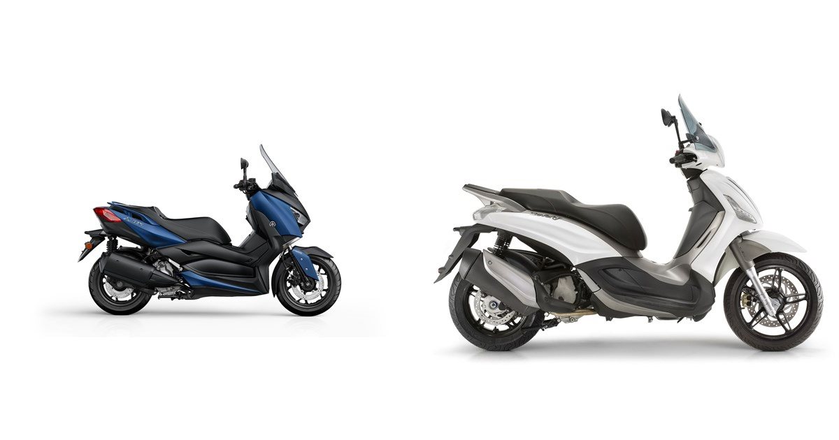 Yamaha XMAX 300 2019 vs Piaggio Beverly 350ie Sport Touring 2018