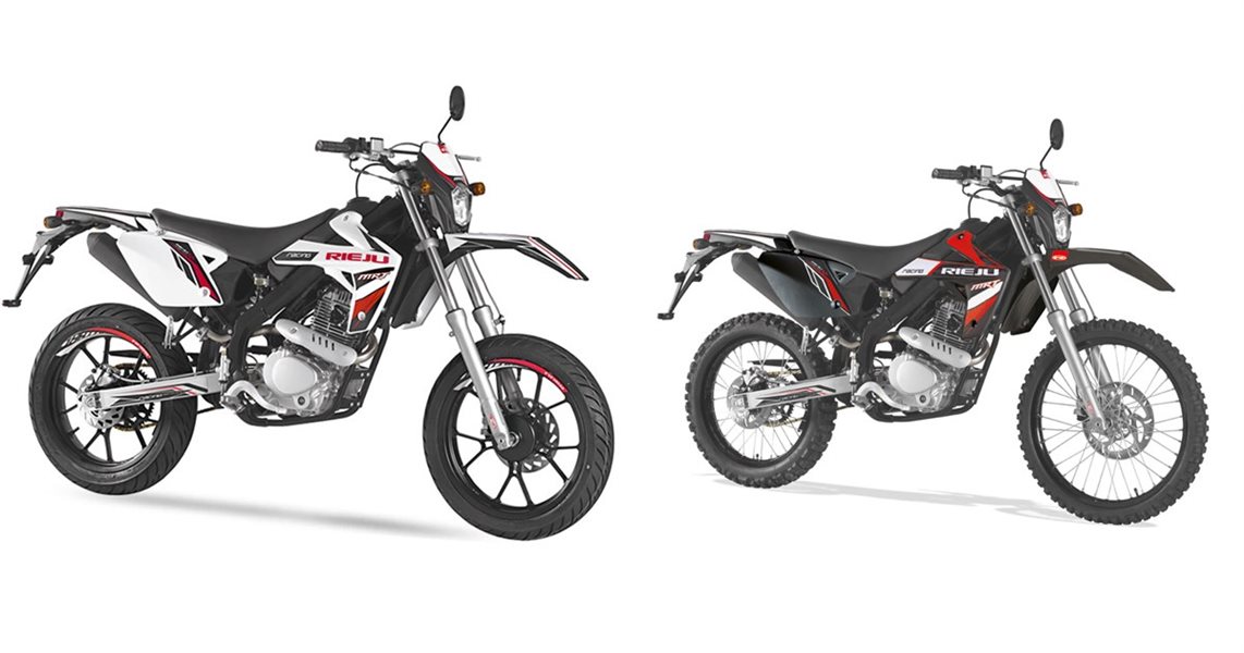 Motorrad Vergleich Rieju MRT SM 125 2014 vs. Rieju MRT Cross 125 2014