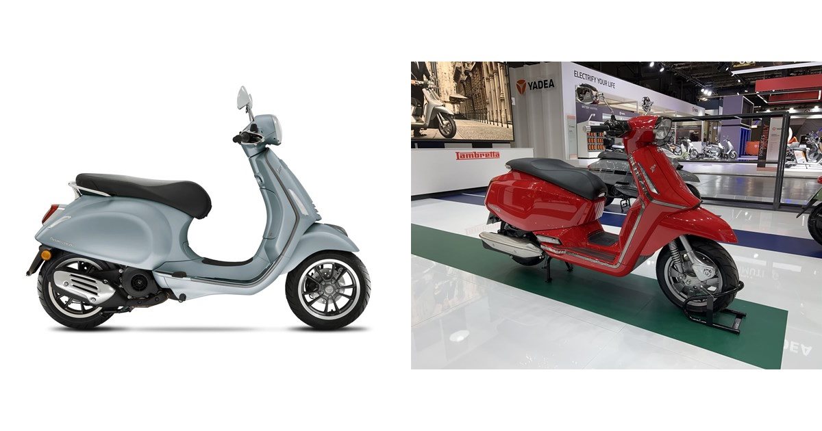 Motorrad Vergleich Vespa Primavera 125 S 2022 vs. Lambretta X125 2023