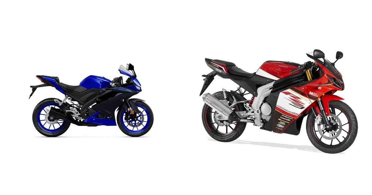 Motorrad Vergleich Yamaha R125 2022 vs. Rieju RS3 125 2018