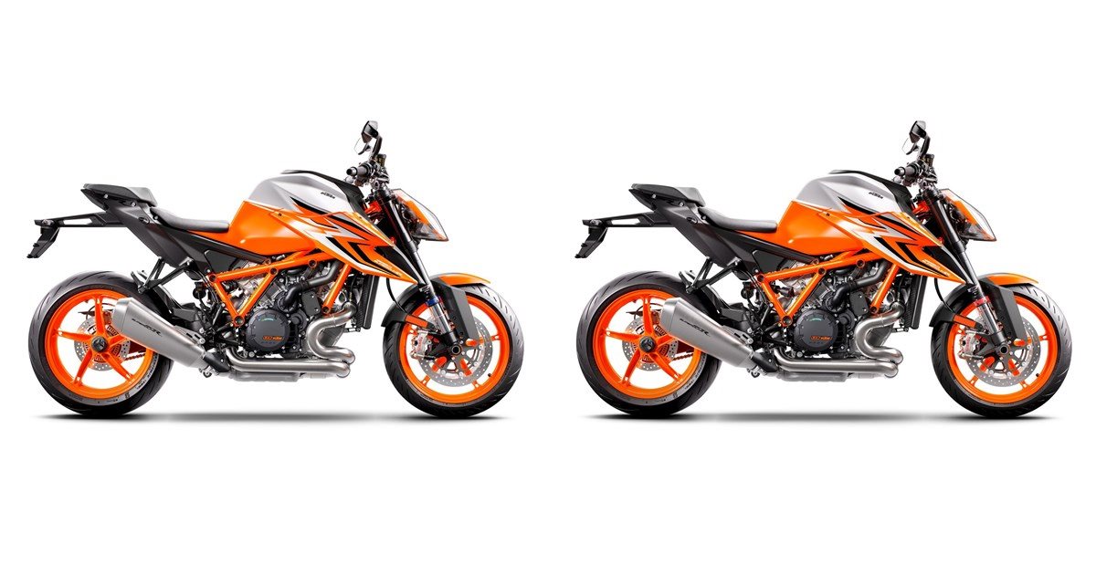 Confronto tra moto KTM 1290 Super Duke R EVO 2023 VS. KTM 1290 Super ...