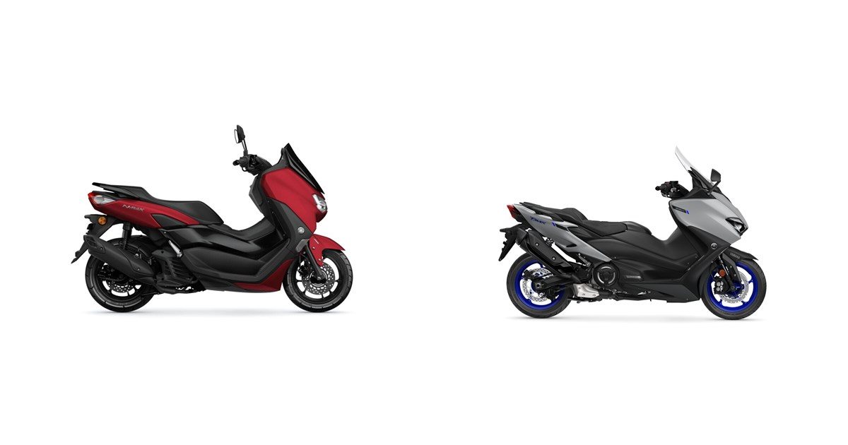 Motorrad Vergleich Yamaha NMAX 125 2021 vs. Yamaha TMAX 560 2020