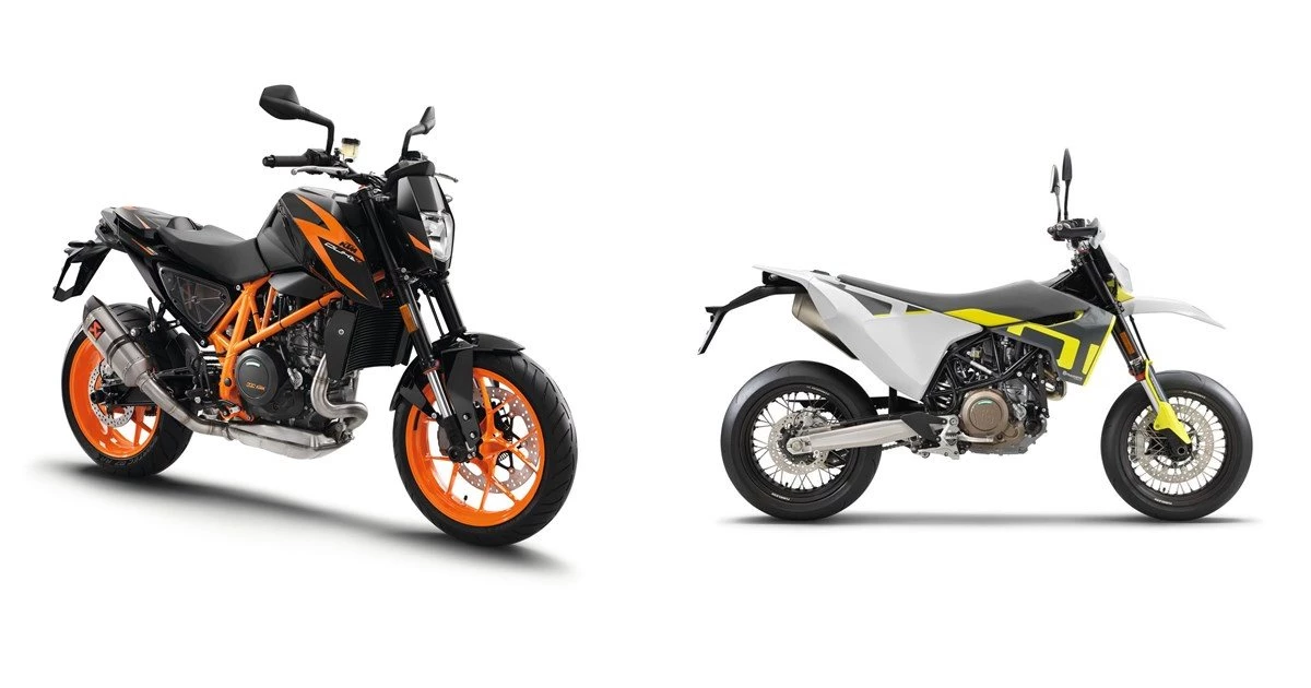 KTM 690 Duke R 2017 vs Husqvarna 701 Supermoto 2020