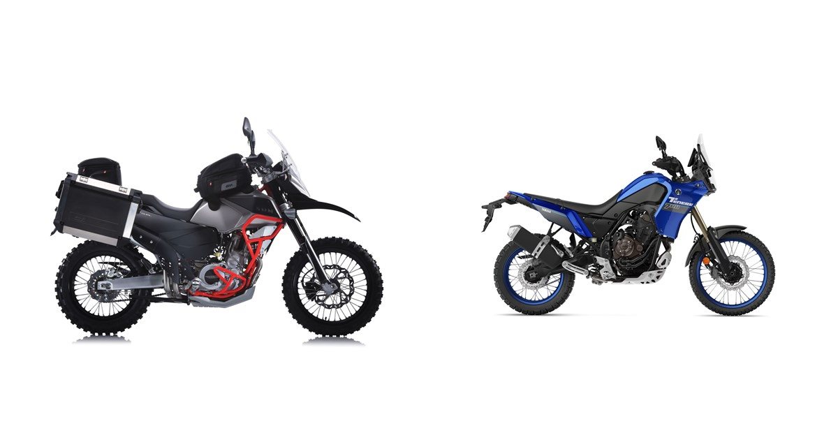 Motorrad Vergleich SWM Super Dual 650 2018 vs. Yamaha Tenere 700 2023