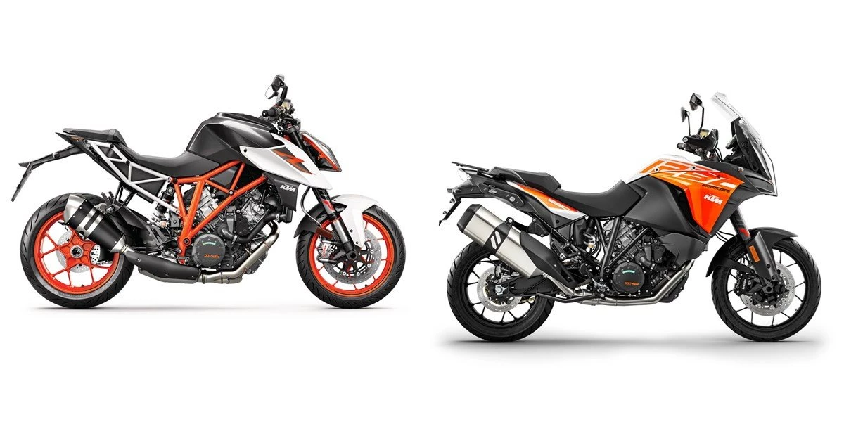Confronto tra moto KTM 1290 Super Duke R 2017 VS. KTM 1290 Super ...