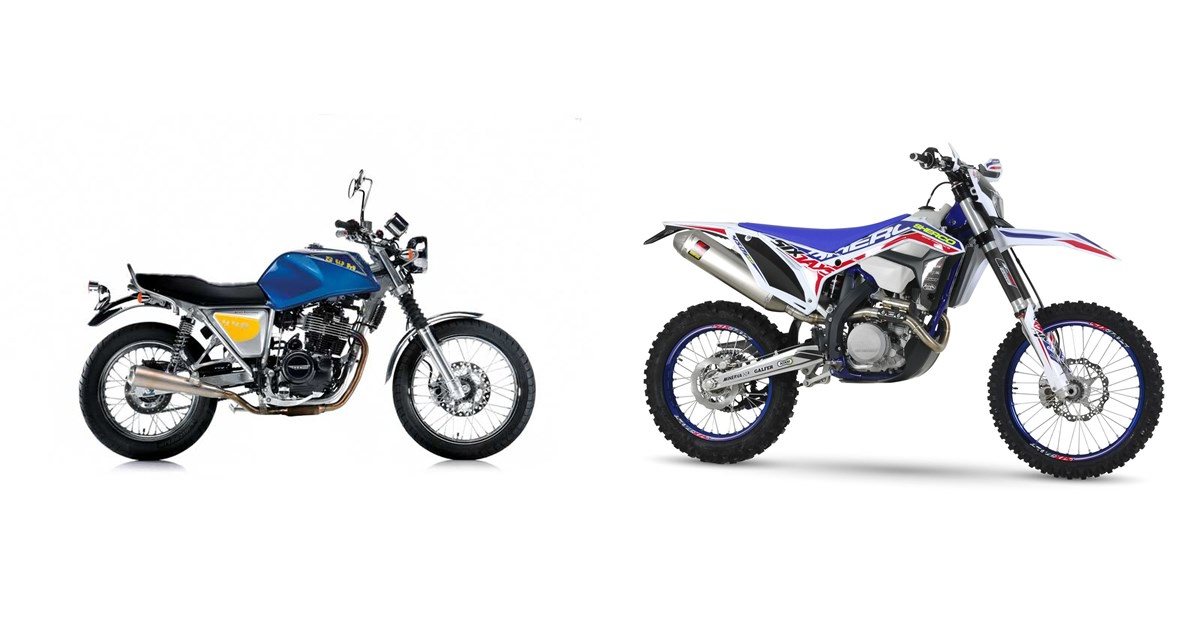 Motorrad Vergleich SWM Gran Turismo 440 2018 vs. Sherco 450 SEF Six ...