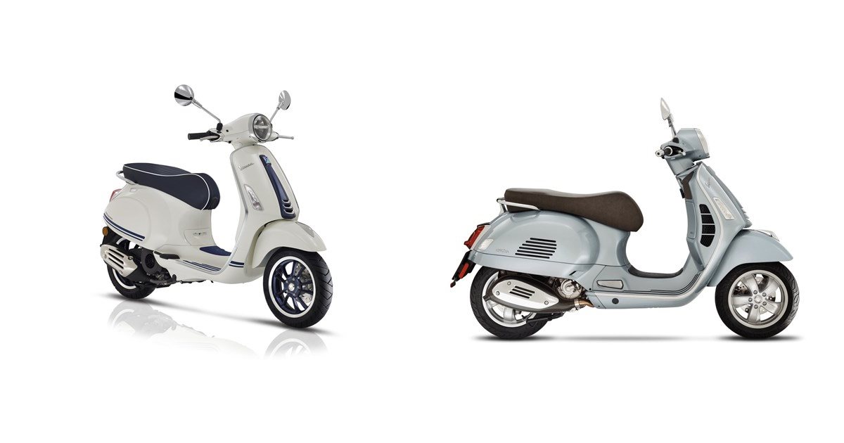 Motorrad Vergleich Vespa Primavera 125 Yacht Club 2019 vs. Vespa GTS 300 hpe 2021