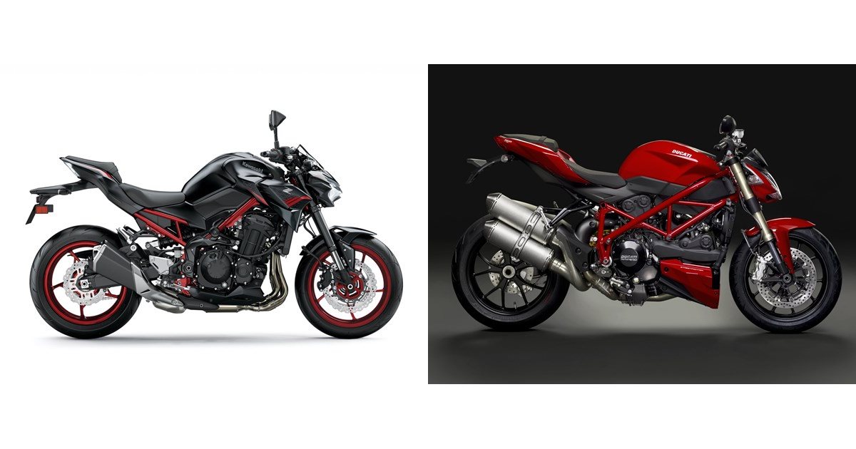 Motorrad Vergleich Kawasaki Z900 2021 vs. Ducati Streetfighter 848 2015